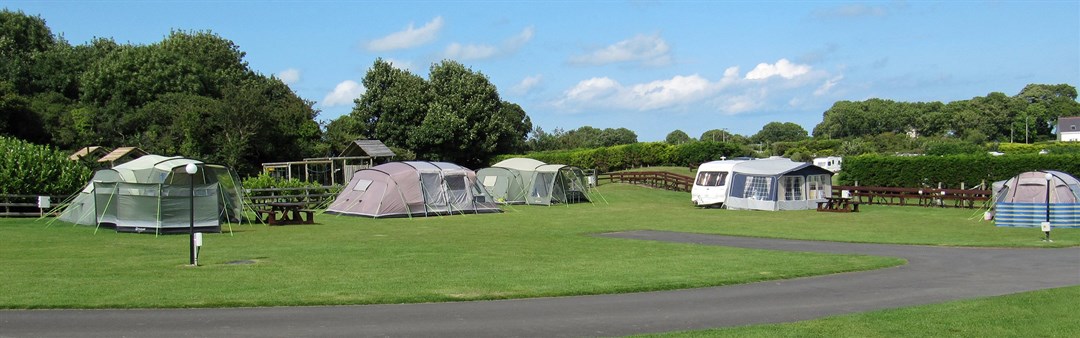 Camping on Anglesey, tents, motorhomes and touring caravans
